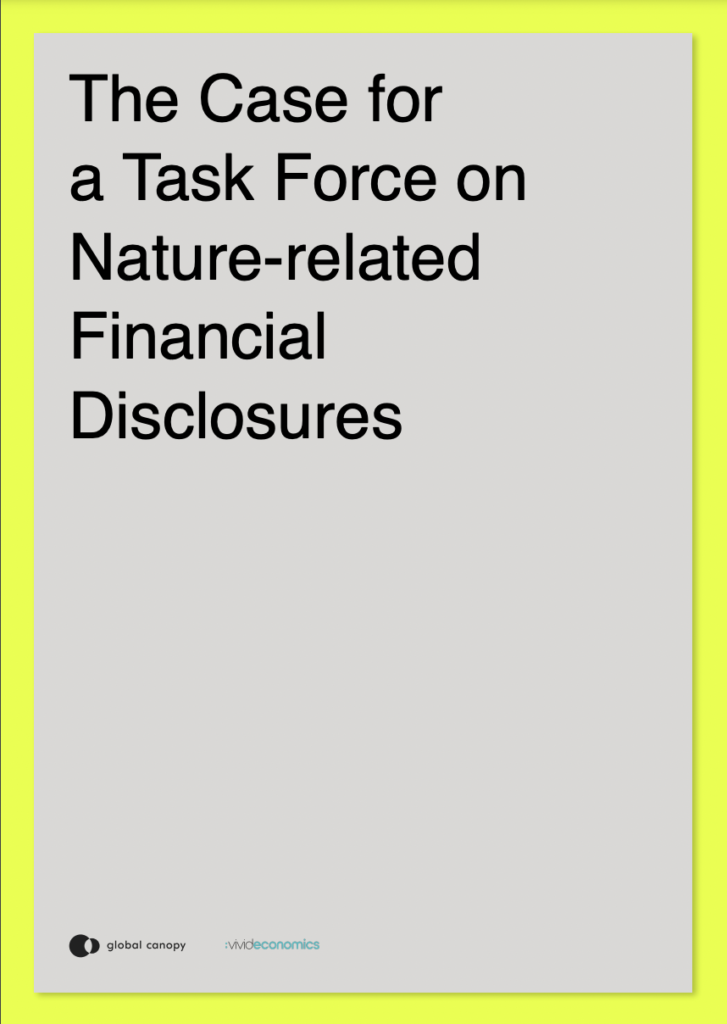 The Case for a Task Force on Nature-related Financial Disclosures ...